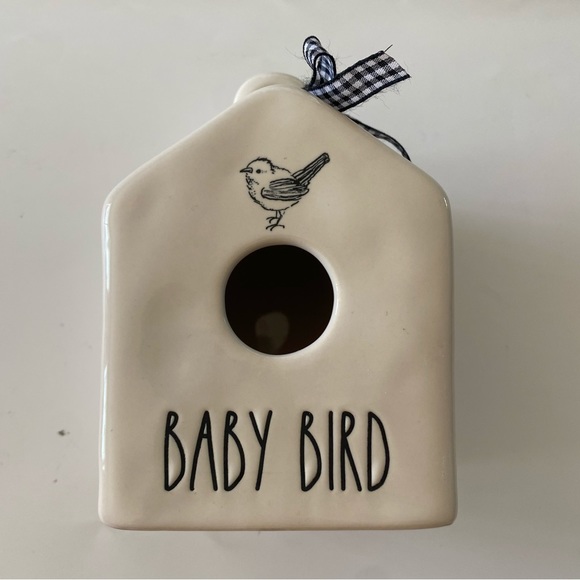 Rae Dunn | Accents | Raw Dunn Mini Bird House Baby Bird With A Bird ...